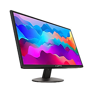 Sceptre 24" Professional Thin 75Hz 1080p LED Monitor 2x HDMI VGA Build-in Speakers, Machine Black (E248W-19203R Series)