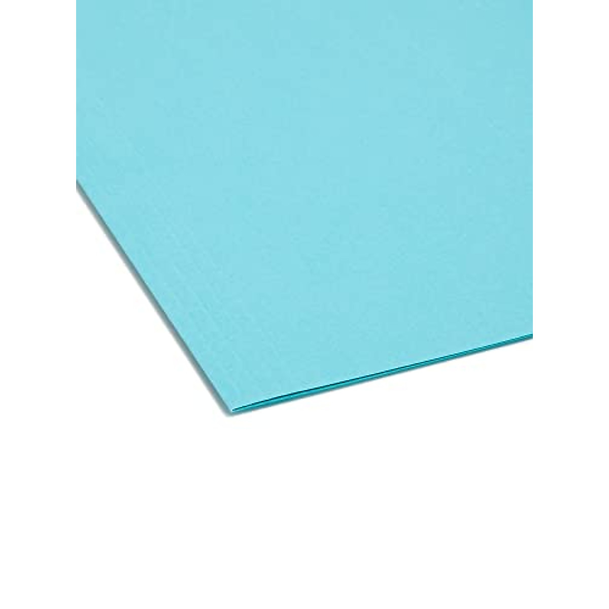 Smead Colored Hanging File Folder with Tab, 1/5-Cut Adjustable Tab, Letter Size, Aqua, 25 per Box (64058)