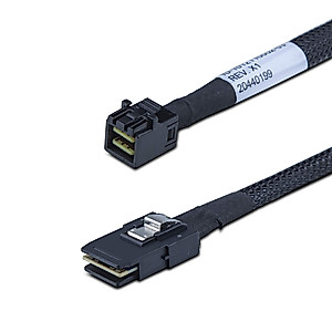SFF-8643 to SFF-8087 Internal Mini SAS HD Cable, Compatible with Raid Controller Hard Drive, 100-Ohm, 0.8-m(2.6ft), 2 Pack