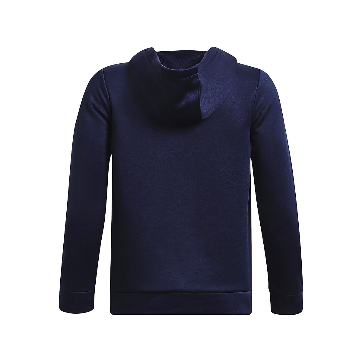 Under Armour boys Armour Fleece Big Logo Hoodie, (410) Midnight Navy / / Black, Large