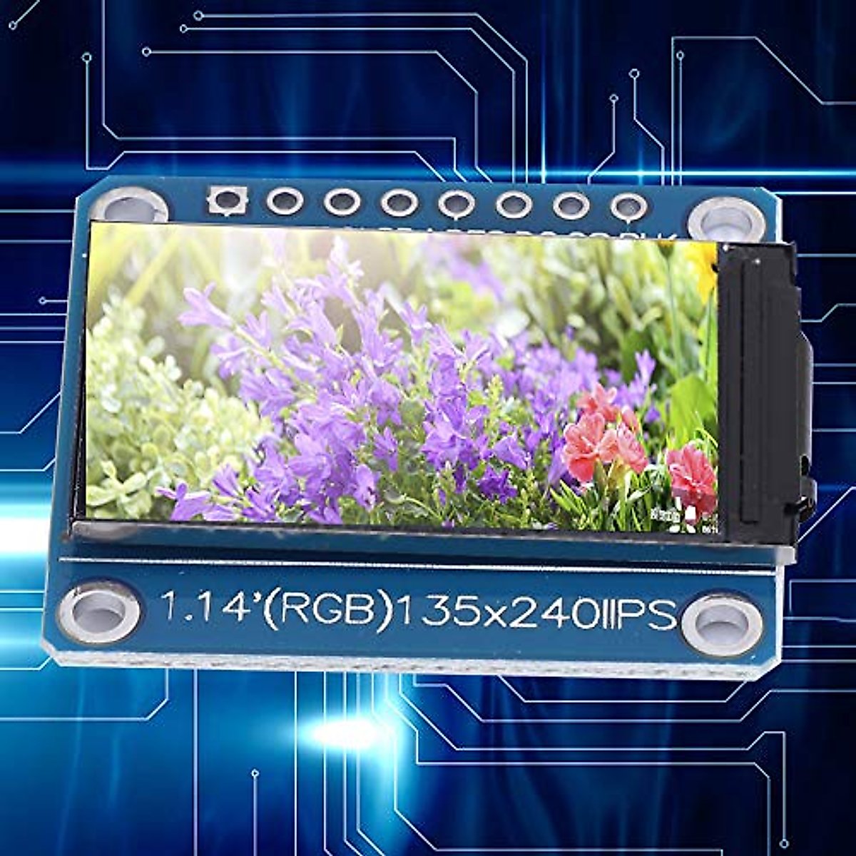 KUIDAMOS TFT Display Screen Module, 8P 4-Wire SPI Interface 135x240 28 x 31.4mm Screen Module 1.14 Inches 1.1 X 1.2in DIY Circuit