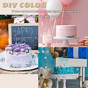 Wooden One Cake Topper - 1st Birthday Cake Topper Decoration Supplies, Suitable for Baby Shower Favors, Baby First Birthday Party or Baby Photo Booth Props (Style A)