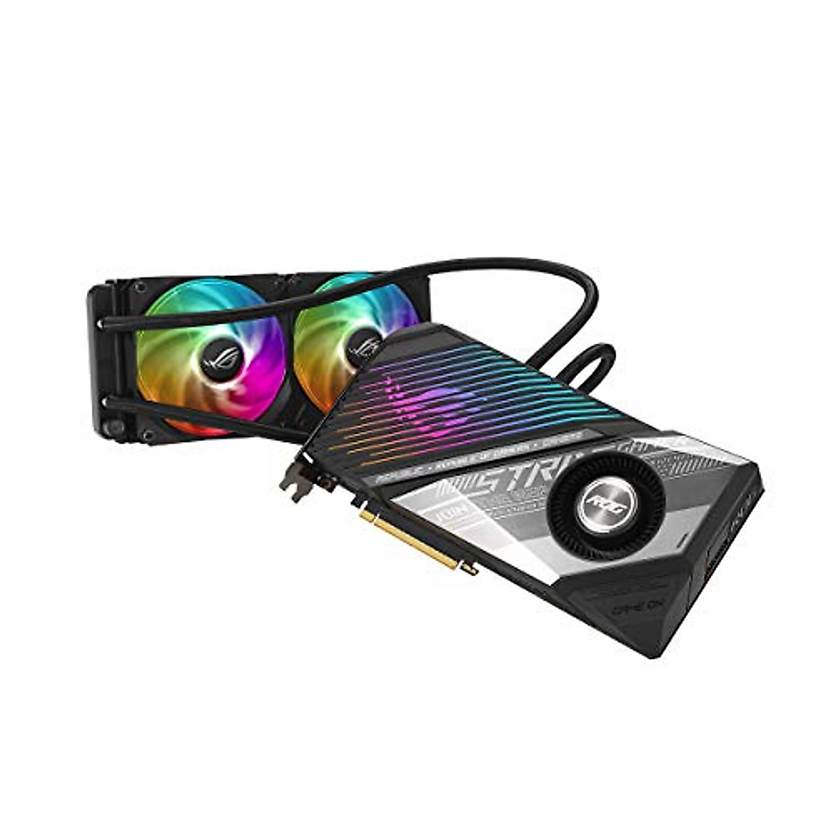 ASUS ROG Strix LC AMD Radeon™ RX 6800 XT OC Edition Gaming Graphics Card (PCIe 4.0, 16GB GDDR6, HDMI 2.1, DisplayPort 1.4a, Full-Coverage Cold Plate, 240mm Radiator, 600mm tubing, GPU Tweak II)