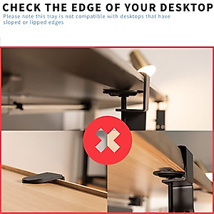 VIVO Large Height Adjustable Under Desk Keyboard Tray with RGB LED Light Mouse Pad, C-clamp Mount, 27 (33 Including Clamps) x 11 inch Slide-Out Platform Computer Drawer for Typing, Black, MOUNT-KB05GP