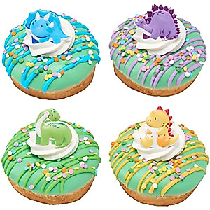 Cute Dinosaurs Cupcake Rings Birthday Party Favors - 24 pc