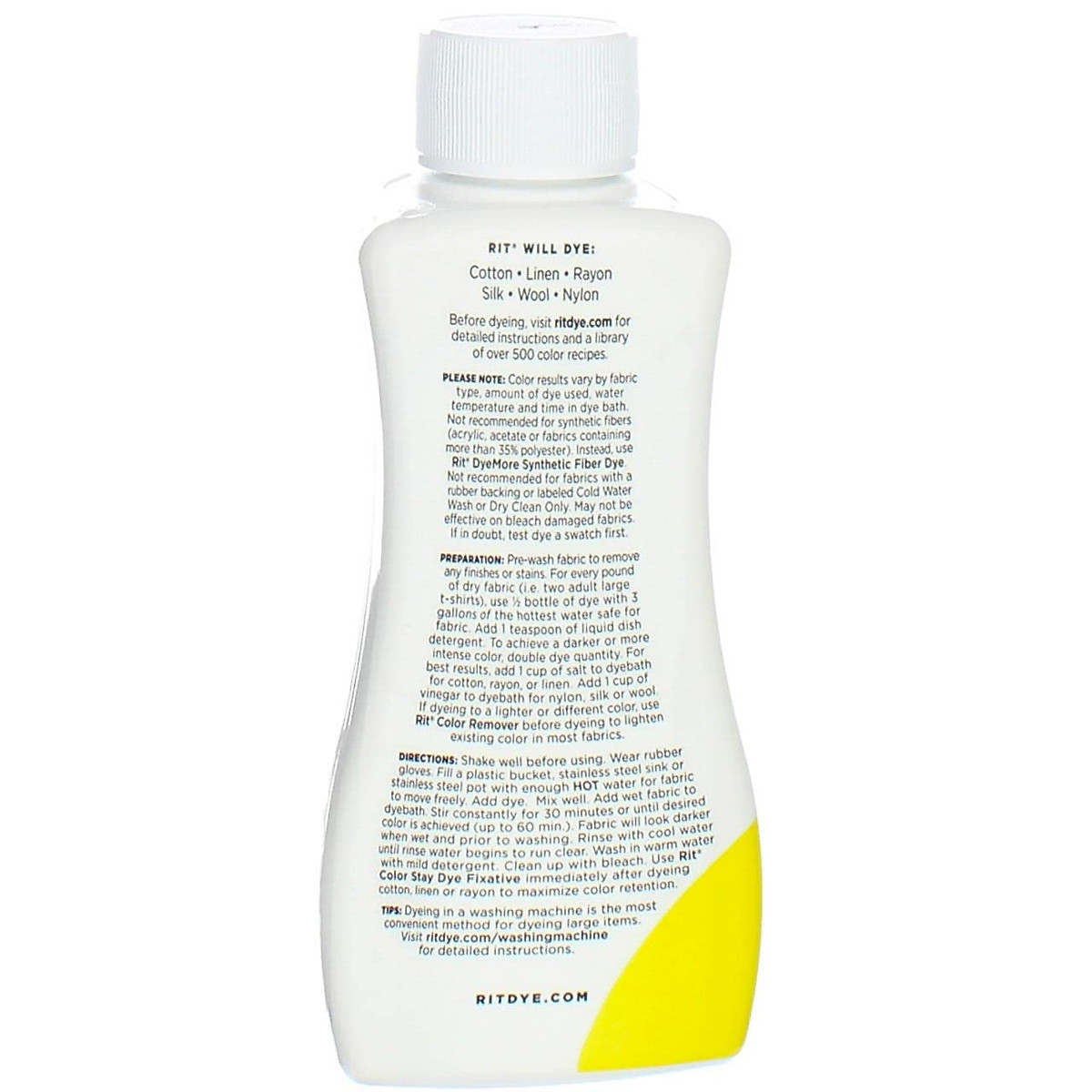 Rit Dye liquid Dye 8 Ounce - Pack of 3, Lemon Yellow