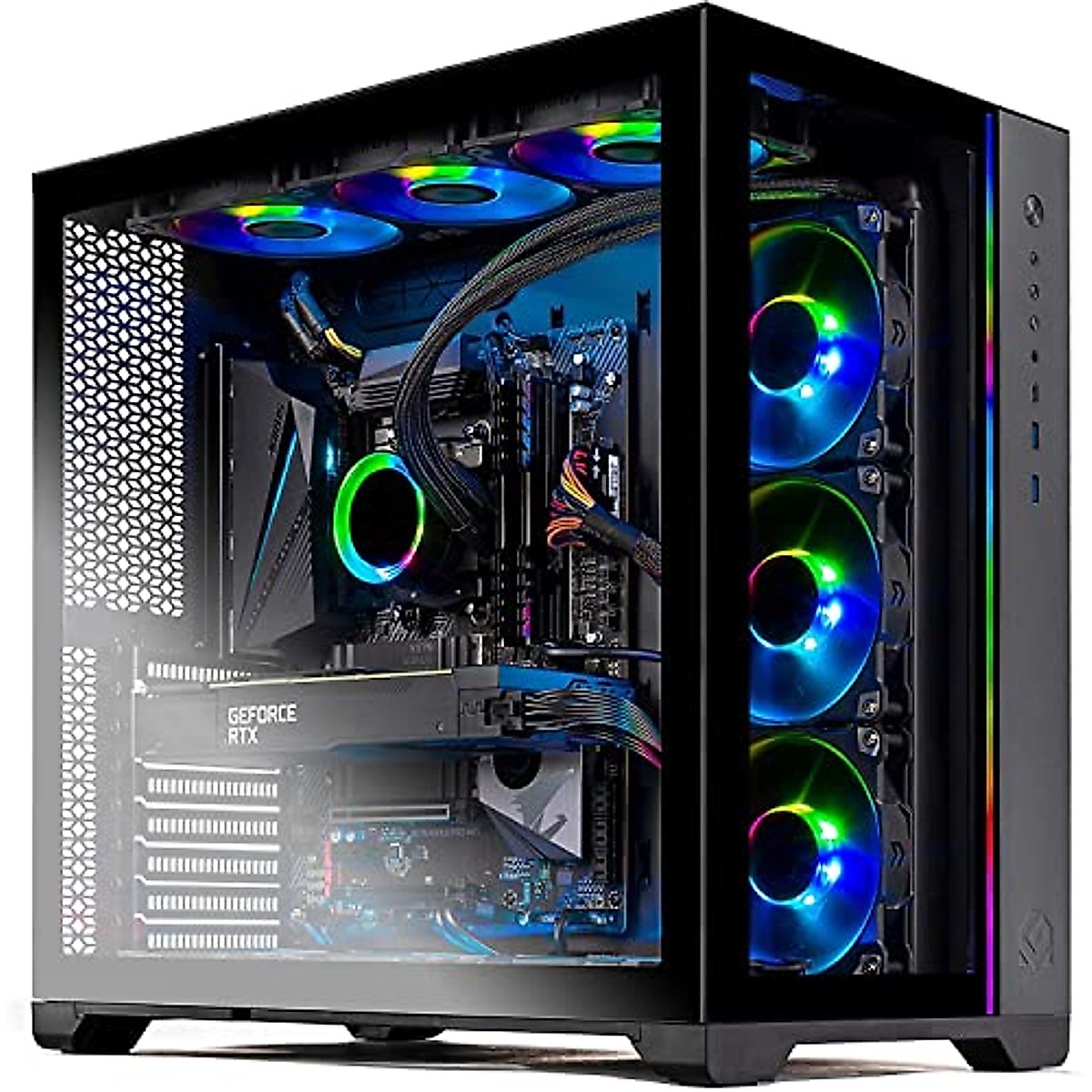 Skytech Prism II Gaming PC Desktop – AMD Ryzen 9 5900X 3.7 GHz, RTX 3090 24G GDDR6X, 1TB NVME SSD, 16G DDR4 3200, 1000W Gold PSU, 360mm AIO, AC Wi-Fi, Windows 10 Home 64-bit
