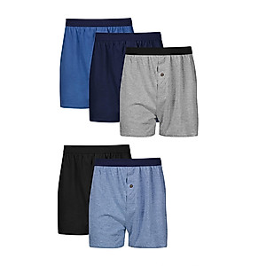 Hanes Men's 5-Pack Comfortsoft Boxer with ComfortFlex Waistbands, Assorted, Medium