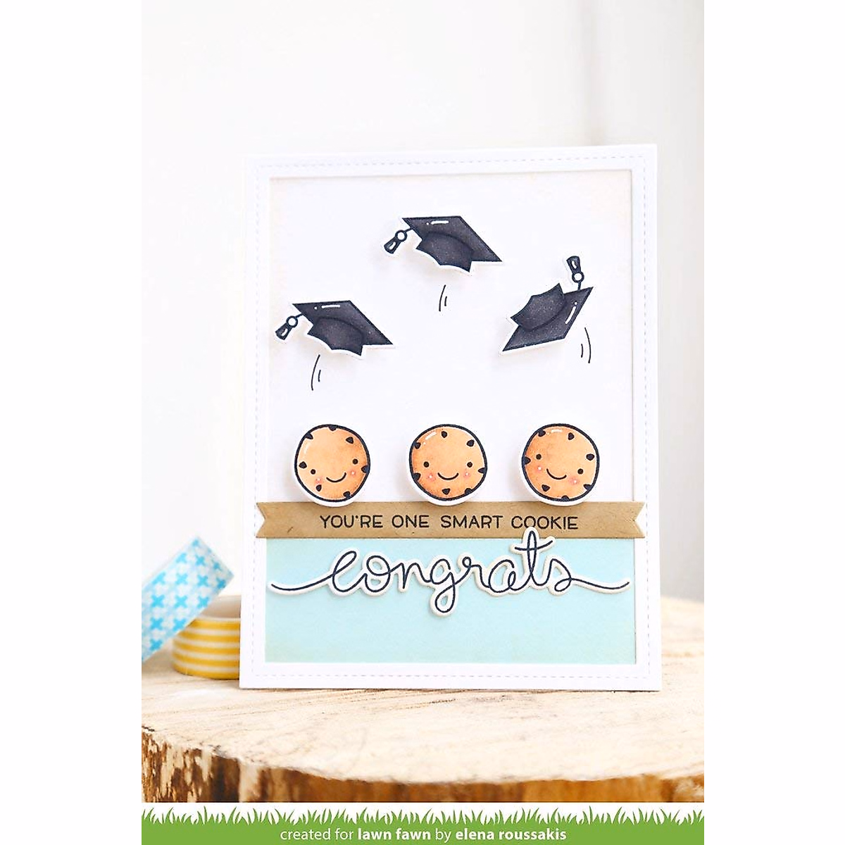 Lawn Fawn Clear Stamp & Die Set - Smart Cookie LF1175 & LF1176