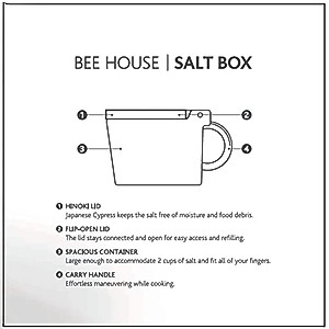 ZERO JAPAN BEE HOUSE SALTBOX 16 oz Noble Black