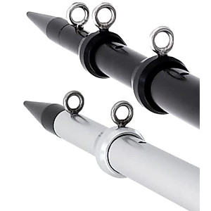 Tigress XD Telescoping Aluminum 8’ Outrigger, Ideal for Sport Fishing Boats up to 40 feet, Features Tigress XD 316 L Stainless Steel for Durability