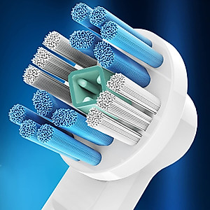 Professional White Replacement Brush Heads w/ 3D Whitening, Compatible with Oralb Braun Electric Toothbrush- 8 Pro Style- Fits The Oral-B Kids Care 1000 Etc.
