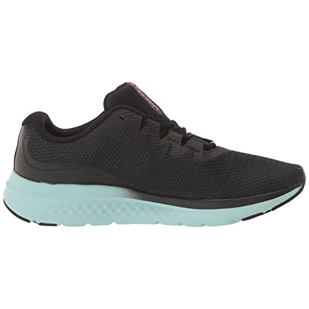 Under Armour Women's Charged Impulse 3 Running Shoe, (003) Black/Black/Still Water, 8.5, US