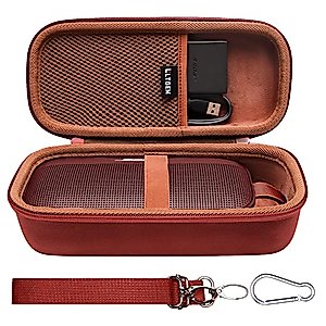 LTGEM Case for Bose Soundlink Flex Bluetooth Portable Speaker,Hard Storage Travel Protective Carrying Bag,Red