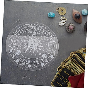 ABOOFAN 4pcs Pendulum Dashboard Divination Board Divination Message Board Divination Pendulum Board Divination Tools Divination Prop Supplies Divination Supplies The Witch Acrylic Letter