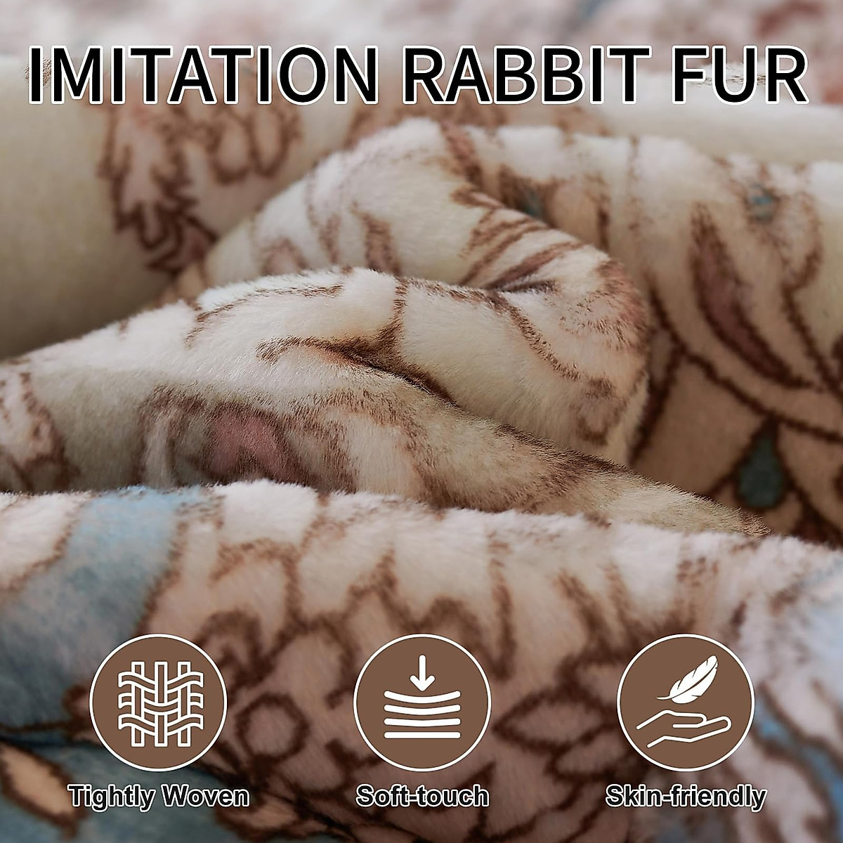 XYORAINN Area Rug Living Room Rugs - 8x10 Abstract Rug Large Rugs for Living Room Dining Room Ultra-Thin, Non-Slip Modern Bedroom Rug Large Carpet Non-Shedding Accent Rug for Office Classroom(Blue)