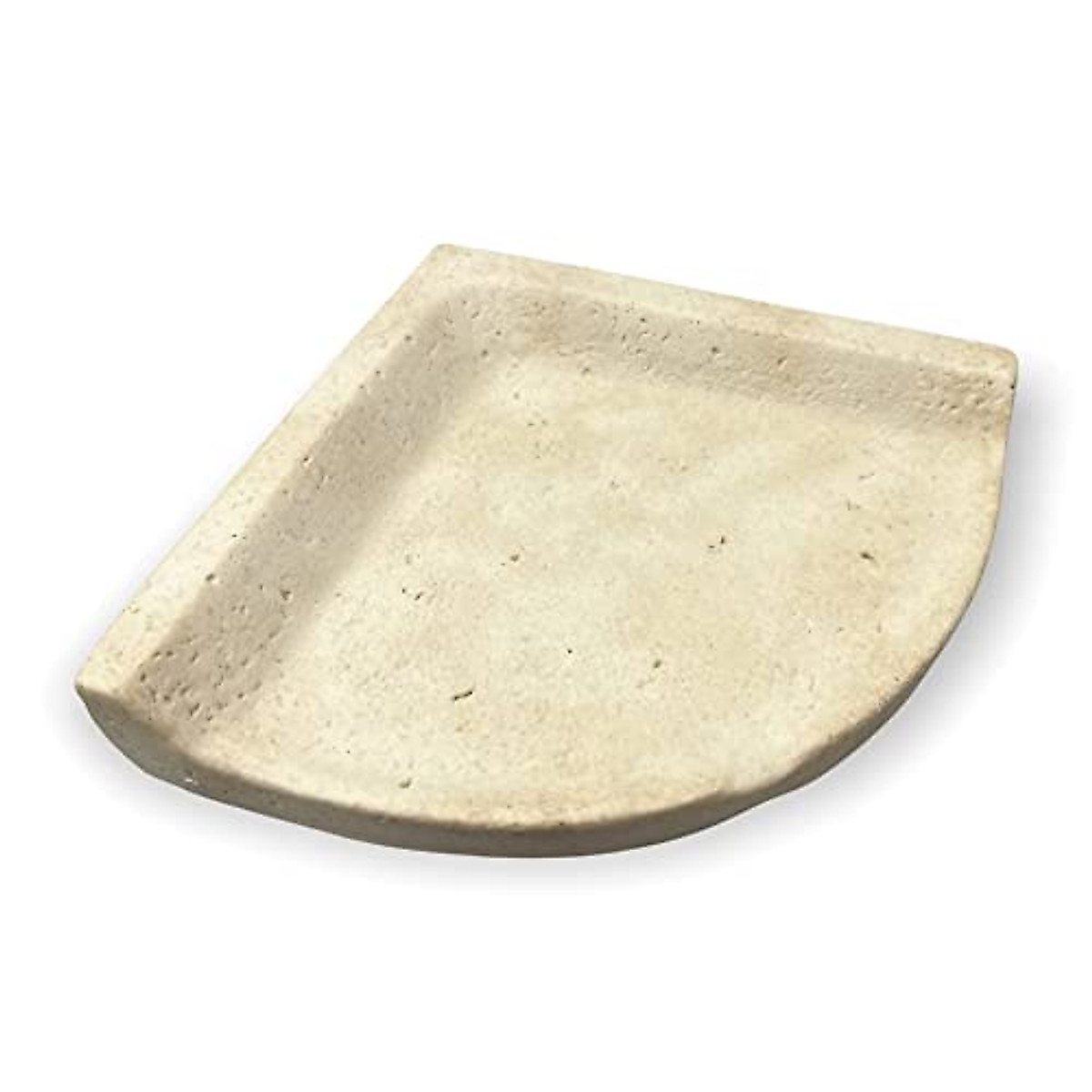 Tenedos Premium Quality Classic Cream Travertine Resin Corner Shelf