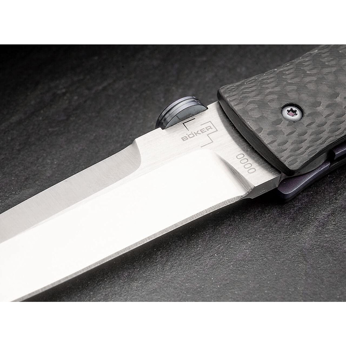 BÖKER PLUS IcePick Folding EDC Pocket Knife, Carbon Fiber Scales, Anodized Hardware, VG-10 Blade, Designed by Chuck Gedraitis