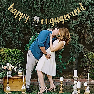 Happy Engagement Banner - Engagement Party Decorations Sign,engaged Party Decoration,wedding Engagement Banners, Wedding Shower Bride to Be Decorations,