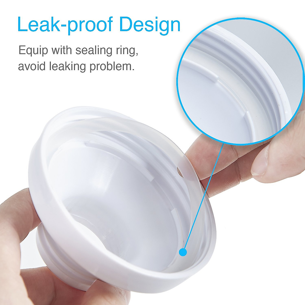 Papablic Direct Pump Bottle Adapter for Medela, Ameda Breastpumps to Use with Comotomo Baby Bottle, 2 Pack