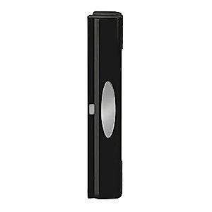 WENKO Plastic, Cling Film Holder, Refillable Aluminum Foil Wrap Dispenser with Slide Cutter for Kitchen Organization, 14.96 x 2.05 x 2.64 in, Black