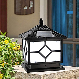 SMLZV Column Headlight,Chinese Style IP65 Waterproof Outdoor Stigma Lamp,Decking & Patio Lighting,Outdoor Lighting Accessories,for Home/Garden