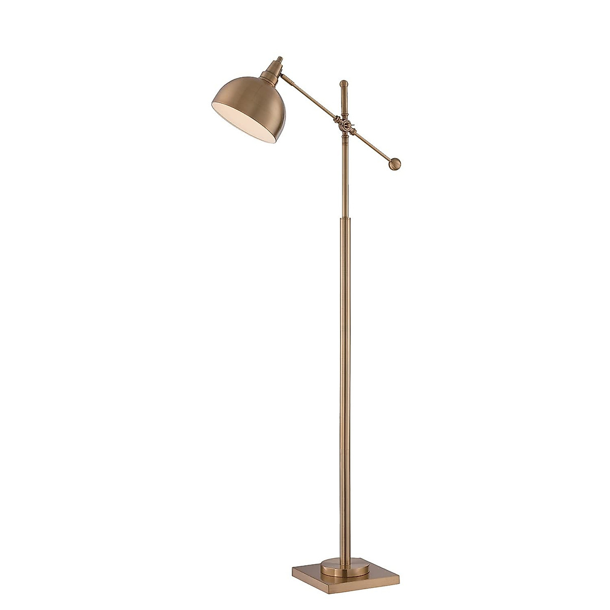 Lite Source Cupola Floor LAMP, Brushed Brass 57.00x25.00x8.00