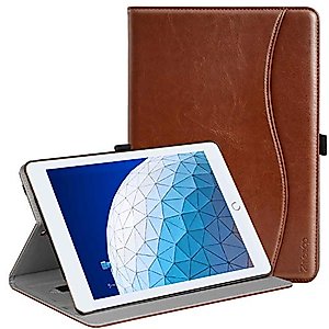 Ztotop Case for iPad Air 3rd Generation 2019/iPad Pro 10.5 Inch 2017, Premium PU Leather Business Folding Stand Folio Cover for iPad Air 3 Gen, Brown