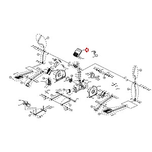 Display Console Assembly 1000114375 Works with Livestrong LS8.0E EP535 EP535B Elliptical