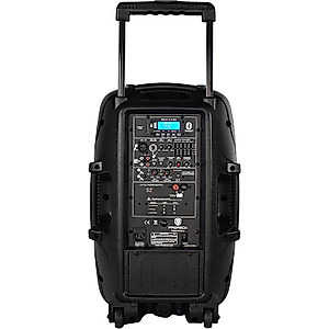 PRORECK Freedom 12 Portable Wireless 12-Inch 500 Watt Powered Dj/PA Speaker Karaoke System with Bluetooth/USB Drive Read/SD Card Reader/FM/Remote Control/Wireless Microphones (12 INCH SPEAKER)