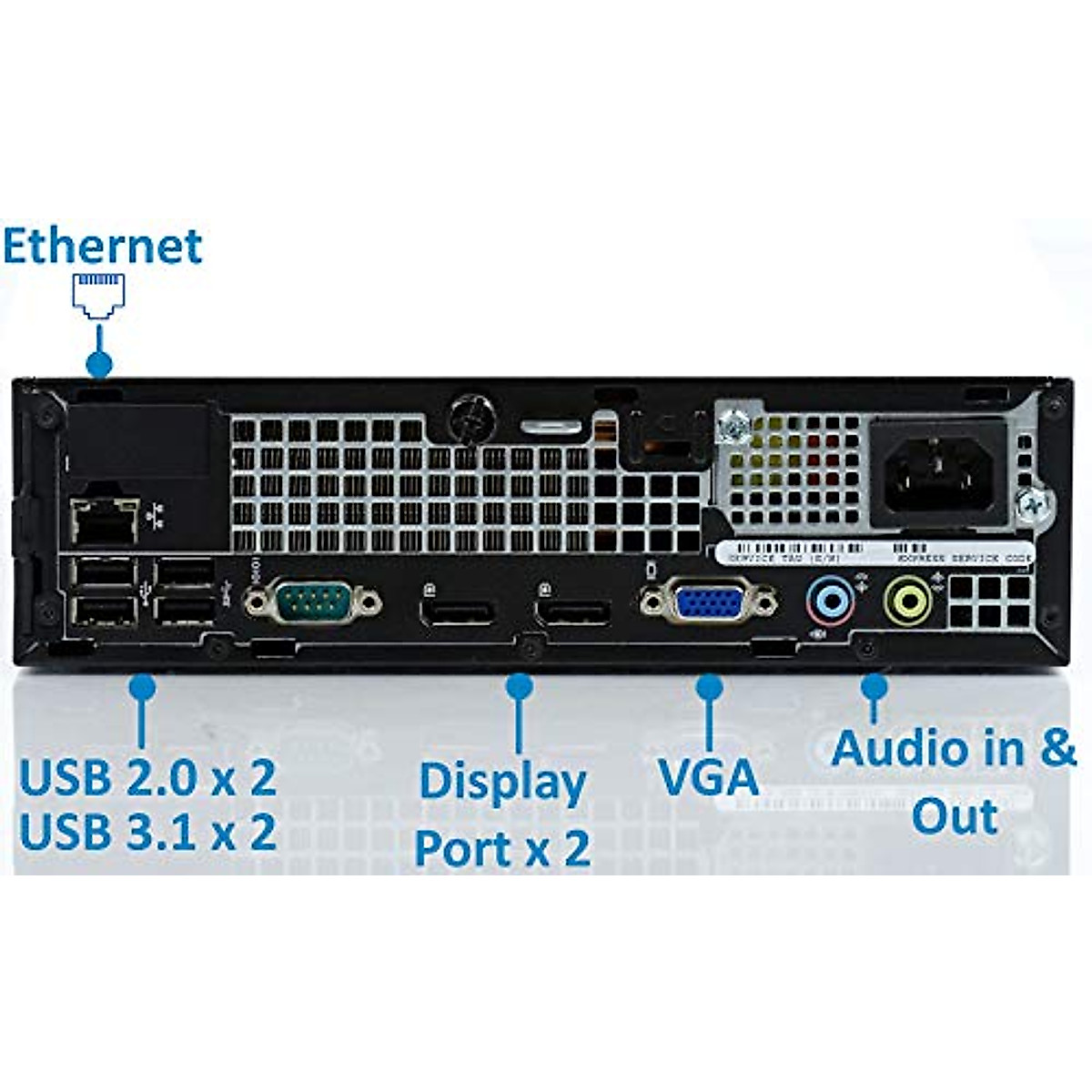 Dell Optiplex 7010 USFF Desktop Computer with Intel i5-3470S Upto 3.6GHz, HD Graphics 2500 4K Support, 8GB RAM, 256GB SSD, DisplayPort, HDMI, DVD, AC Wi-Fi, Bluetooth - Windows 10 Pro (Renewed)