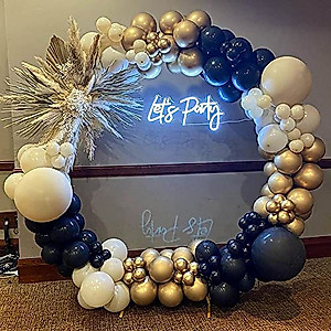 164pcs Black and Gold Balloon Garland Arch Kit Double Stuffed Tan Nude Apricot Balloons with 4D Gold Balloon for Birthday Party Wedding Engagement Graduation Celebration Baby Shower Decorations