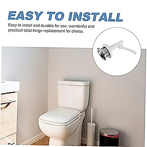 Angoily 5pcs toilet tank button toilet tank part push button replacement single flush toilet button toilet tank fittings Toilet Repair Push Button abs flush valve individual handle