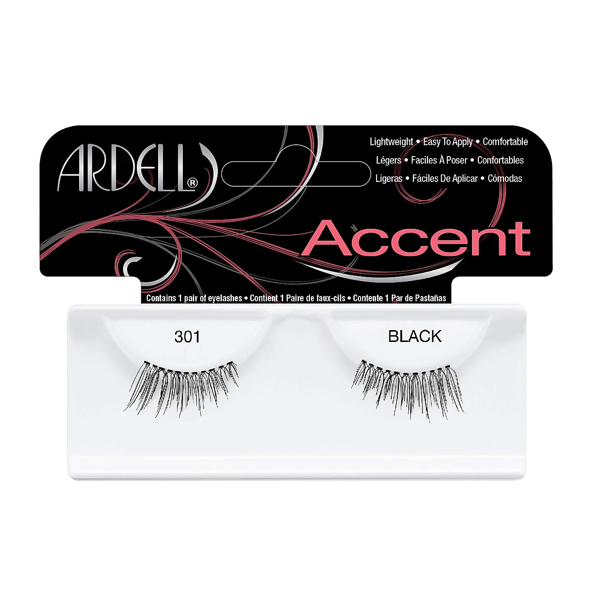 Ardell Accent Lashes, Black [301] 1 Pair