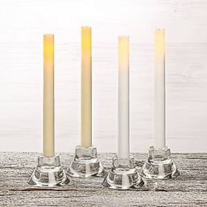 Ashland Michaels 9”; Cream Flameless LED Taper Candles, 2ct