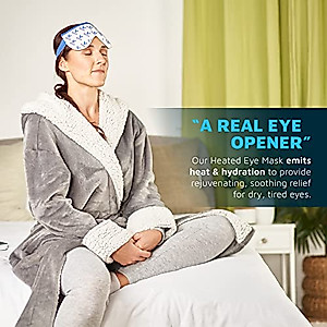 Eye Mask for Dry Eyes | Warm Eye Compress | Natural Heat Eye Mask for Styes, Blepharitis, Tired Eyes & More by Medcosa