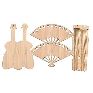 EXCEART 6pcs Bookmark Stocking Stuffers for Students Holiday Hanging Pendant Students Stationery Graffiti Bookmarks DIY Blank Bookmarks DIY Bookmark Bookmarks for DIY Christmas Brown Wood