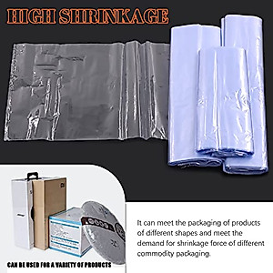 Tanstic 150Pcs Shoe Shrink Wrap Bags, Including 11"x18" 10"x12" 7"x12" Heat Shrink Plastic Wrap for Shoes