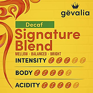 Gevalia Signature Blend Decaf Mild Light Roast K-Cup Coffee Pods (84 ct Box)