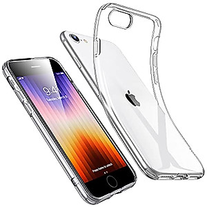ESR Essential Zero Designed for iPhone SE 2020 Case, iPhone 8 Case, iPhone 7 Case, [Yellowing-Resistant TPU] [1.1 mm Thick Back Case] [Shock-Absorbing Air-Guard Corners] Flexible Silicone Case, Clear
