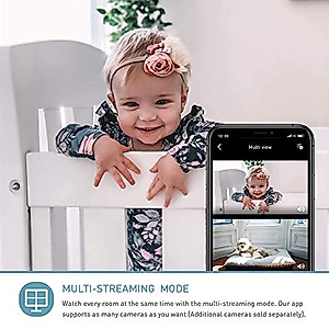 Lollipop Baby Monitor (Turquoise) - with Contactless Breathing Monitoring (No Extra Sensor Required, Subscription Service), Sleep Tracking and True Crying Detection, Smart AI WiFi Baby Camera