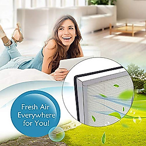 GreenR3 Air Purifier True HEPA Air Filter + 4 Replacement Carbon Filters for Winix 115115 fits 5300 6300 5300-2 6300-2 P300 C535 5000b 5000 5500 9000 Plasma Wave WAC5300 WAC5500 WAC6300 and more