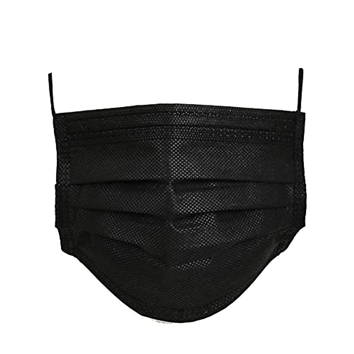 Kenko Disposable 4-Ply Face Masks, Breathable & Comfortable Filter Safety Mask, Protection Mask for Dust Air Pollution (50, Black)