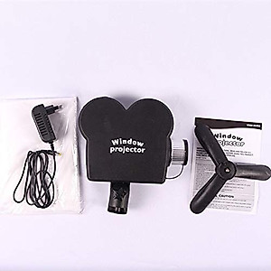 Christmas Halloween Window Projector Light Wall Spotlights, 12 FX Animated Movies Projection, Festival Decoration for Home Outdoor Party Garden, Turns Your Windows into Movie Screens