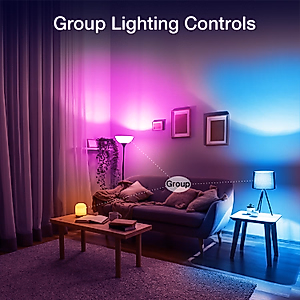 DAYBETTER 2 Pack Smart Light Bulbs, Smart Bulbs That Compatible with Alexa & Google Assistant, RGBCW Led Color Changing Light Bulbs, Dimmable A19 E26 Multicolor Led Light Bulbs, No Hub Required