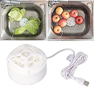 Zerodis Portable Fruit Dishwasher,Mini Dishwasher Quickly Remove Stains Dishw USB Dishwasher for Home RV Apartment