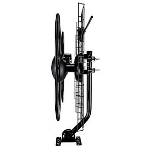 Antennas Direct ClearStream 4V Indoor Outdoor TV Antenna, UHF VHF, Multi-Directional, 70+ Mile Range, 4K 8K UHD, NEXTGEN TV – w/ 20-inch Mast (Black)