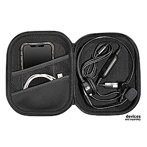 getgear Headset Case for Jabra Biz 1500, Evolve 65, 40 UC; Plantronics Voyager 104, Blackwire C5220, C3220, C225, Also for Mpow Pro, M5, M5 Pro, HC5, V5.0, TaoTronics, YAMAYN Wireless Headset