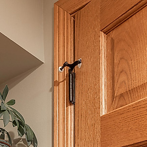 Design House 181933 Hollow Core Hinge Pin Stop Wall Protector with Rubber Tip Adjustable Door Stoppers, 5-Pack, Oil Rubbed Bronze, 10 Pack