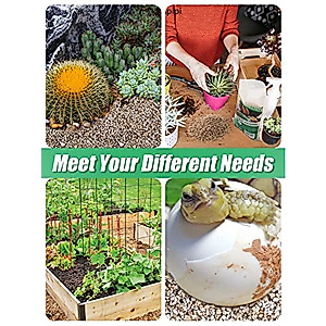 Organic Vermiculite Bulk, Horticultural Vermiculite for Plants, Soil Additive for Potted Plants, Vermiculite Coarse Hydroponic for Succulent Orchid Gardening Reptiles 3Qt